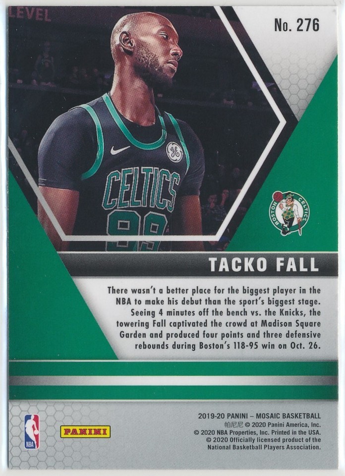 Tacko Fall - Boston Celtics - 2020 Mosaic Basketball - NBA Debut - RC ...