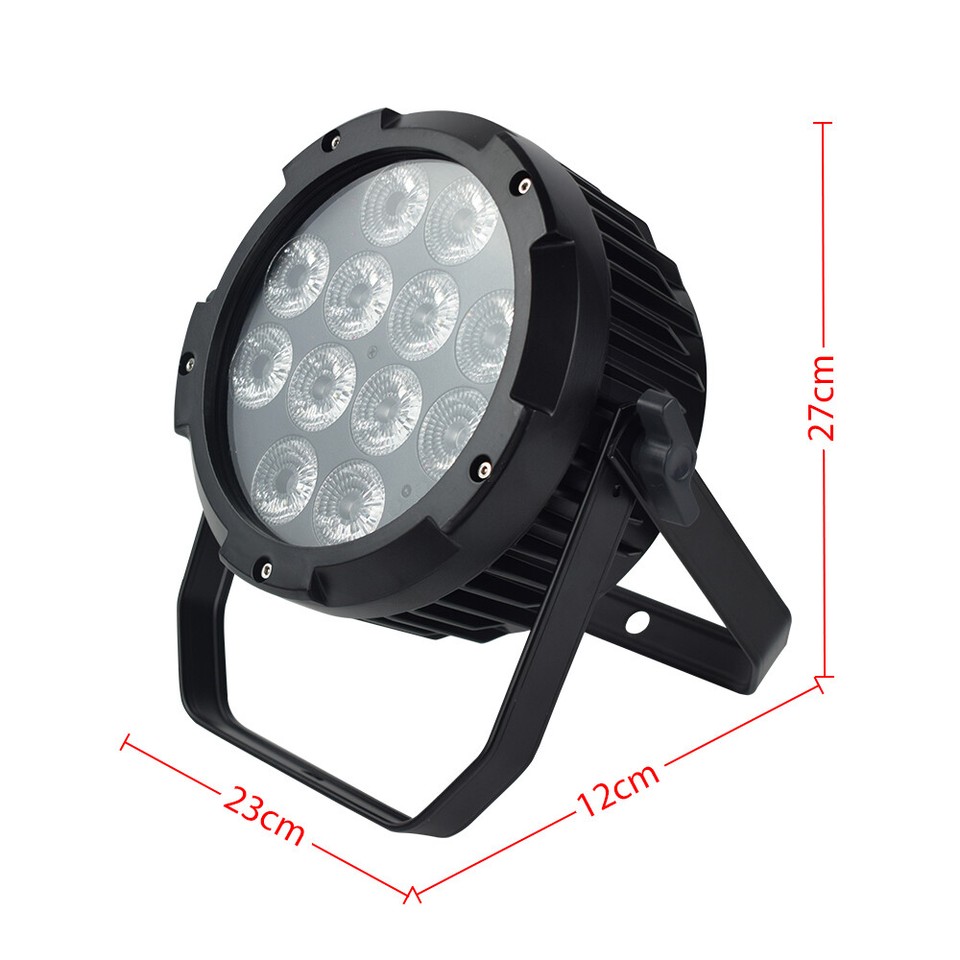 Battery Powered Stage Par Lights 12x18w RGBWA UV 6in1 Waterproof IP65 ...