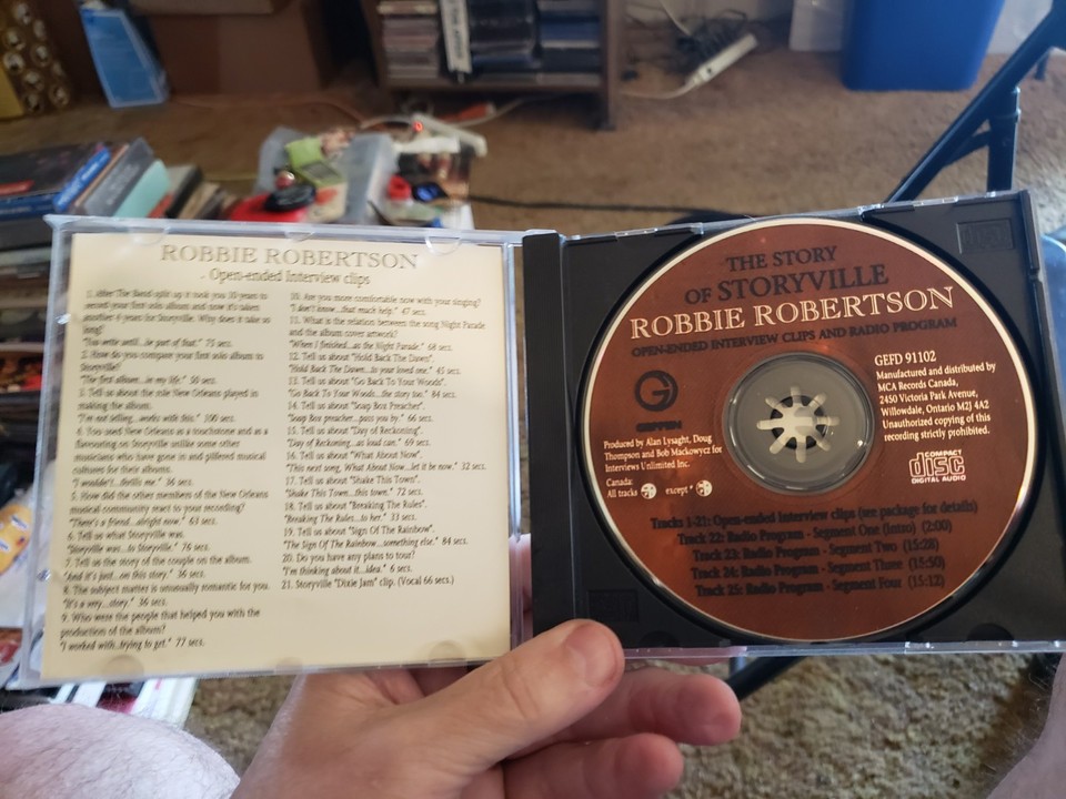 Collection Of 8 Different Robbie Robertson CD's- Promotional And Import ...