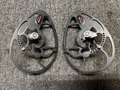 PERFECT SET OF Bowtech Carbon Overdrive BOW CAMS, MODULES AND STOPS | eBay