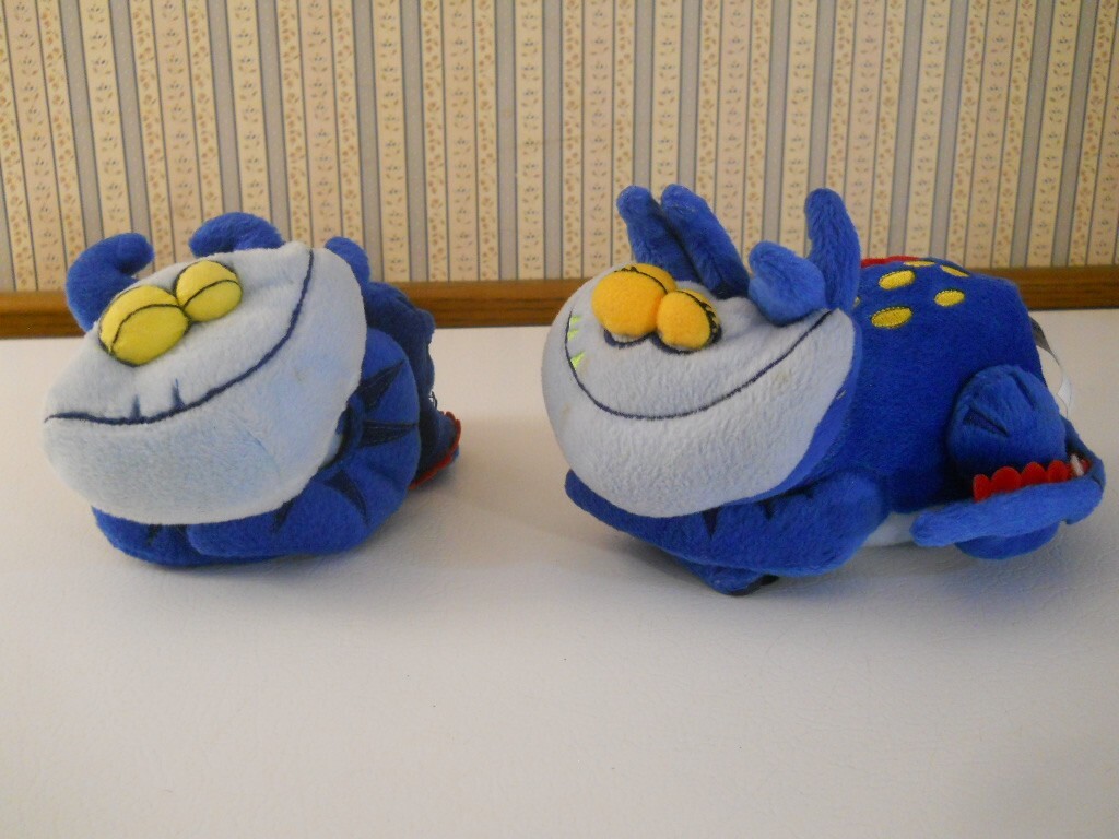 Protonix Advertising plush stuffed toy boy & girl bugs blue yellow ...