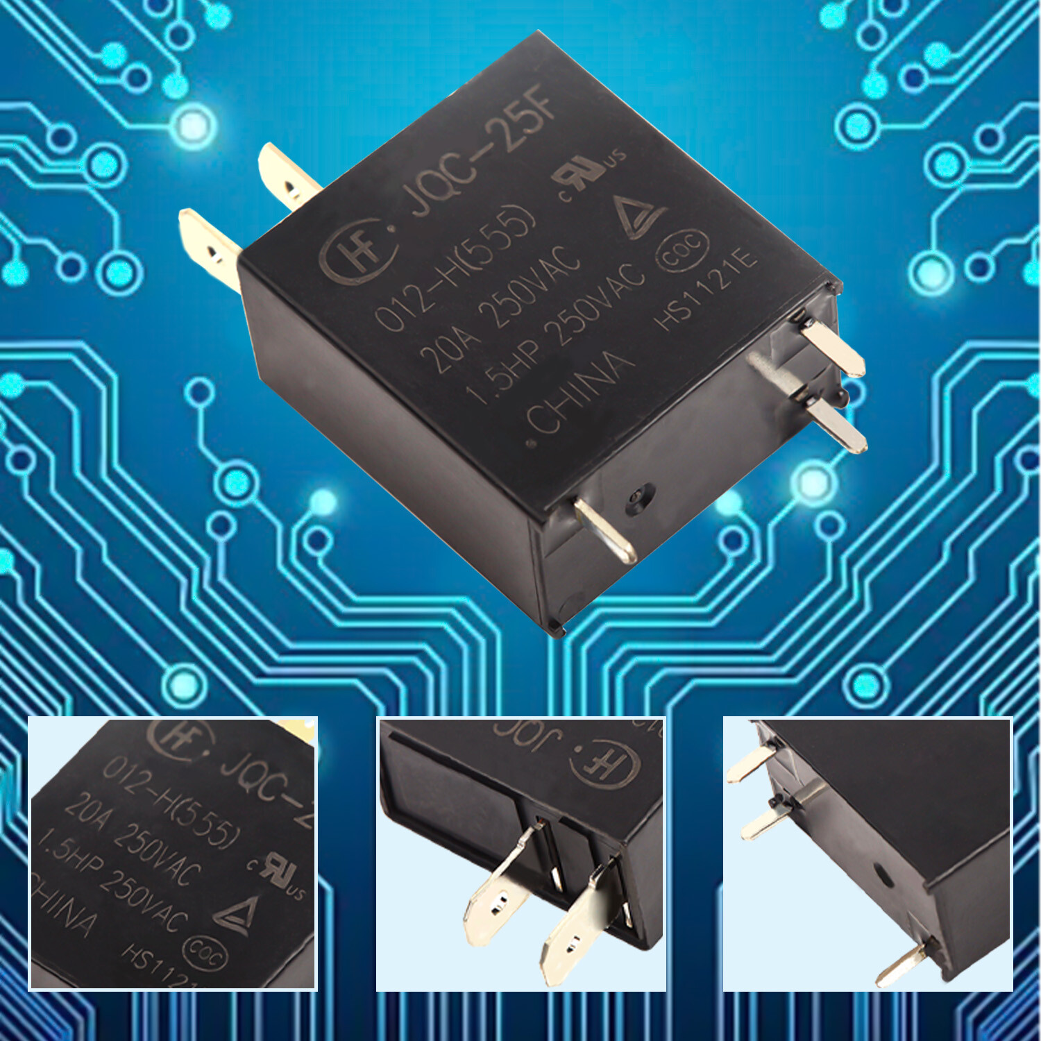 1PCS JQC-25F-018-H(555) 20A 250VAC DC Power PCB Relay | eBay