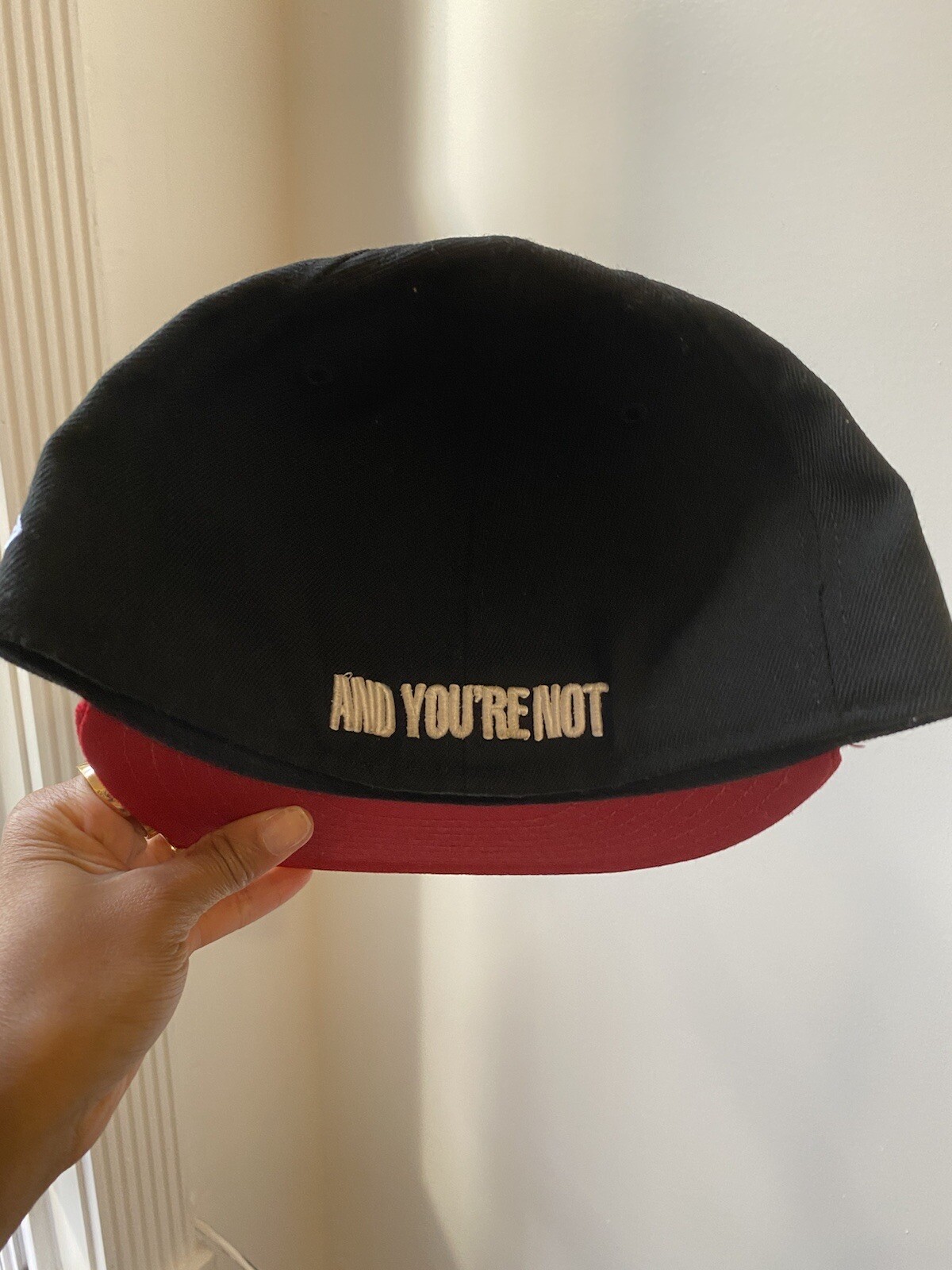 Sorry I’m Fresh Black and Red Fitted Cap New Era Size 7 3/8 | eBay