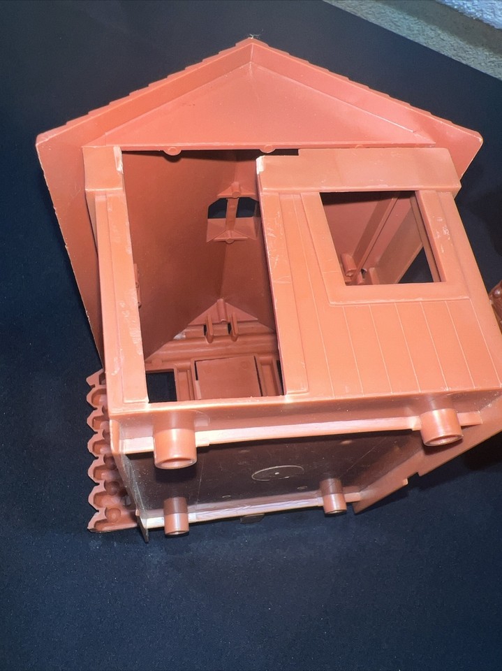 Vintage 1960s Marx Playset Fort Apache 3681 Block House Look Outs | eBay