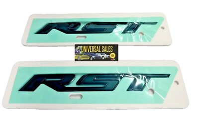 OEM PAIR GENUINE GM BLACK RST EMBLEMS BADGES LOGOS COLORADO NEW OEM ...