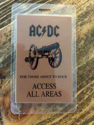 Extremely RARE 1982 ACDC For Those About To Rock Tour AAA Backstage ...