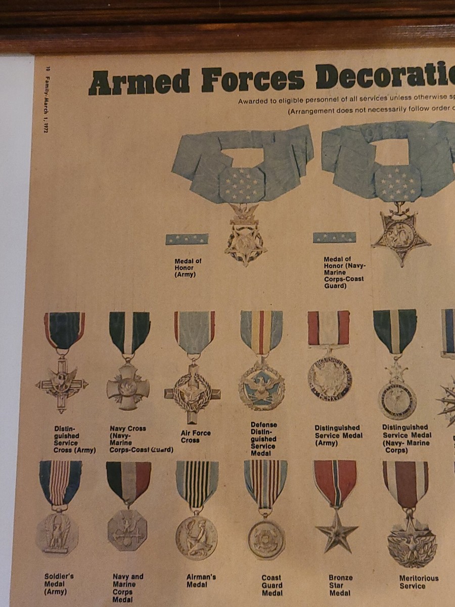 Us Military Awards And Decorations Poster | Shelly Lighting