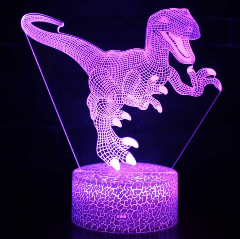 3D LED Night Light Table Desk Lamp 7 Color Optical Illusion Lights | eBay