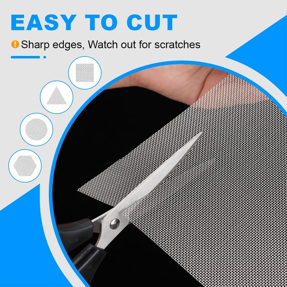 6 Pack 12×8 Inch Wire Mesh Screen, 1Mm Hole 20 Mesh 304 Stainless Steel ...