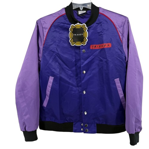 NWT Friends TV Show Central Perk Lightweight Bomber Jacket Purple ...