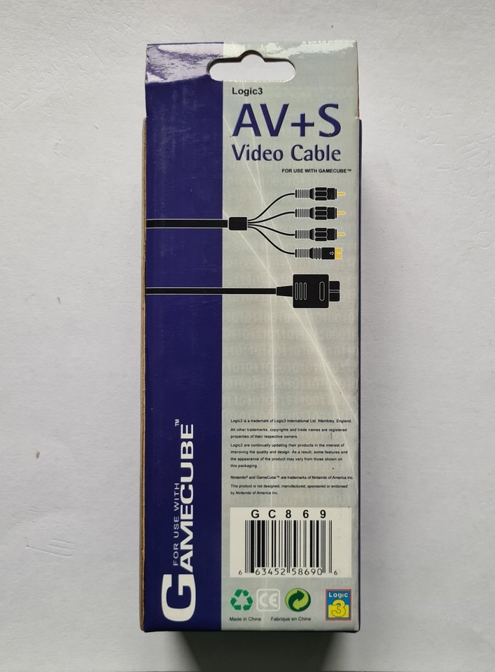 GAMECUBE AV /S VIDEO CABLE 3 X PHONOS AND S-VHS PLUG NEW GOLD SERIES | eBay UK