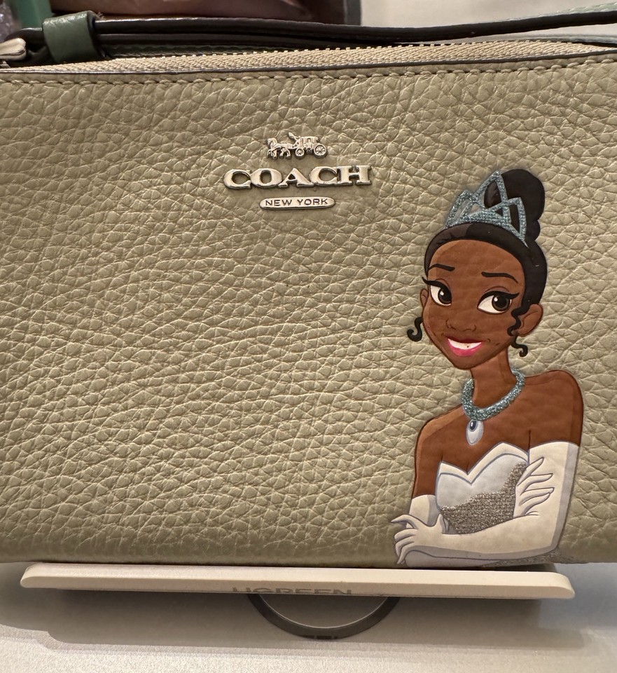 Coach Disney X Princess Tiana Corner Zip Wristlet | eBay