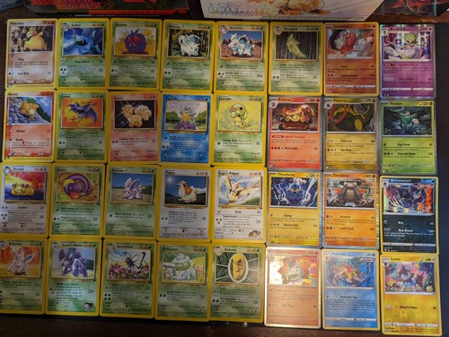 Pokemon cards lot #11 100+ Comm/Uncomm Rare/Holos various sets and eras ...