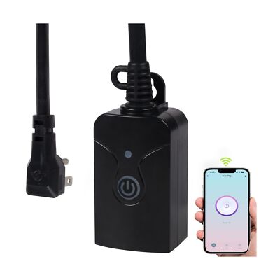 Outdoor Smart WiFi Plug Outlet, HBN Heavy Duty Wi-Fi Timer with One ...