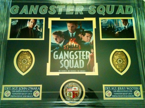 "Gangster Squad" ULTIMATE COLLECTOR BADGE SHADOW BOX DISPLAY PIECE | eBay