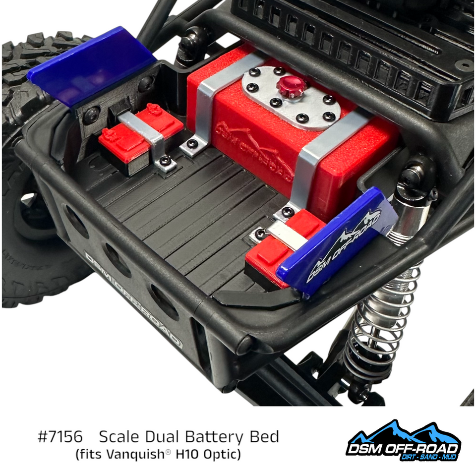Scale Dual Battery Bed (For Vanquish® H10 Optic 1/10 Scale Crawler) | eBay