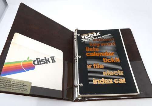 Visidex Personal Software for Apple II+,IIe,IIc,IIgs 1981 Manual ...