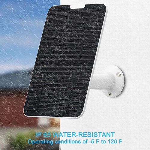 4W 6V Solar Panel for Eufy Eufycam Cam E/2C/E/2 Pro Wall Mount 13ft ...