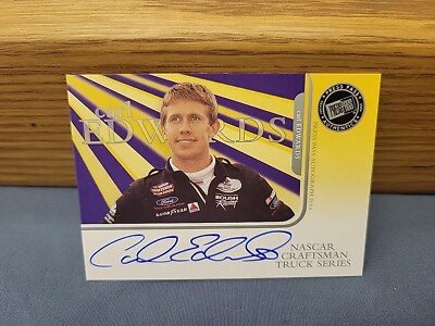 Carl Edwards Autograph Card 2004 Nascar Truck Series Press Pass | eBay