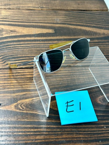 Randolph Engineering Matte Silver Sunglasses 51/2" Metal Pilot Aviator ...