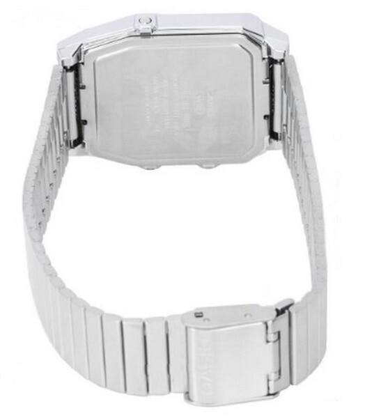 Casio Vintage Stainless Steel Analog Digital Dual Time Men's Watch AQ ...