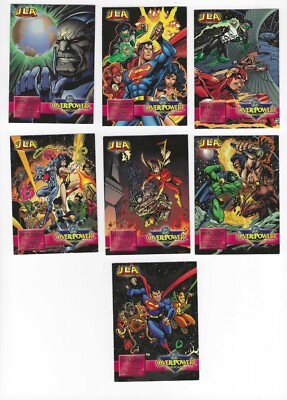 Marvel Overpower Card Game Mission JLA card set of 7 cards from 1997 | eBay