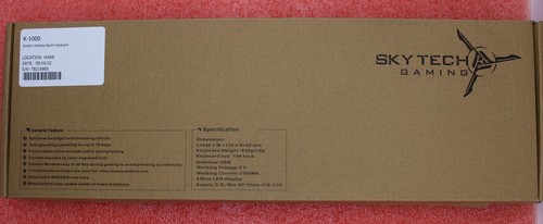 SkyTech Gaming K-1000 Keyboard and M-1000 Mouse Bundle for sale online ...