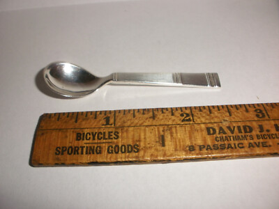 Vintage Denmark Nils Sterling Silver salt spoon for salt cellar | eBay