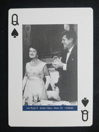 2004 JFK John F Kennedy Playing Card Queen Spades | eBay