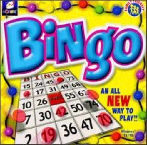 Bingo PC CD horizontal vertical bingo, four corners numbers on card ...
