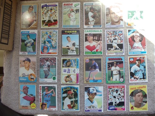 MLB 1960s/1070s 24 Card Lot Star Lot-Musial,Ryan,Rose,Carew,Yaz,Kaline ...