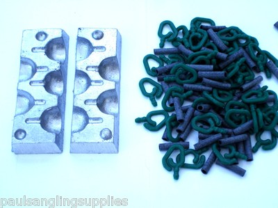 5 in 1 30g Back Lead Mould + 100 Loops / Clips Included Carp Fishing ...