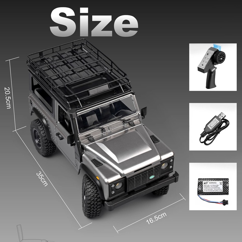 MN-99S RC Car, 1:12 Scale RC Rock Crawler, 4WD Off-Road RC Truck 2.4G ...