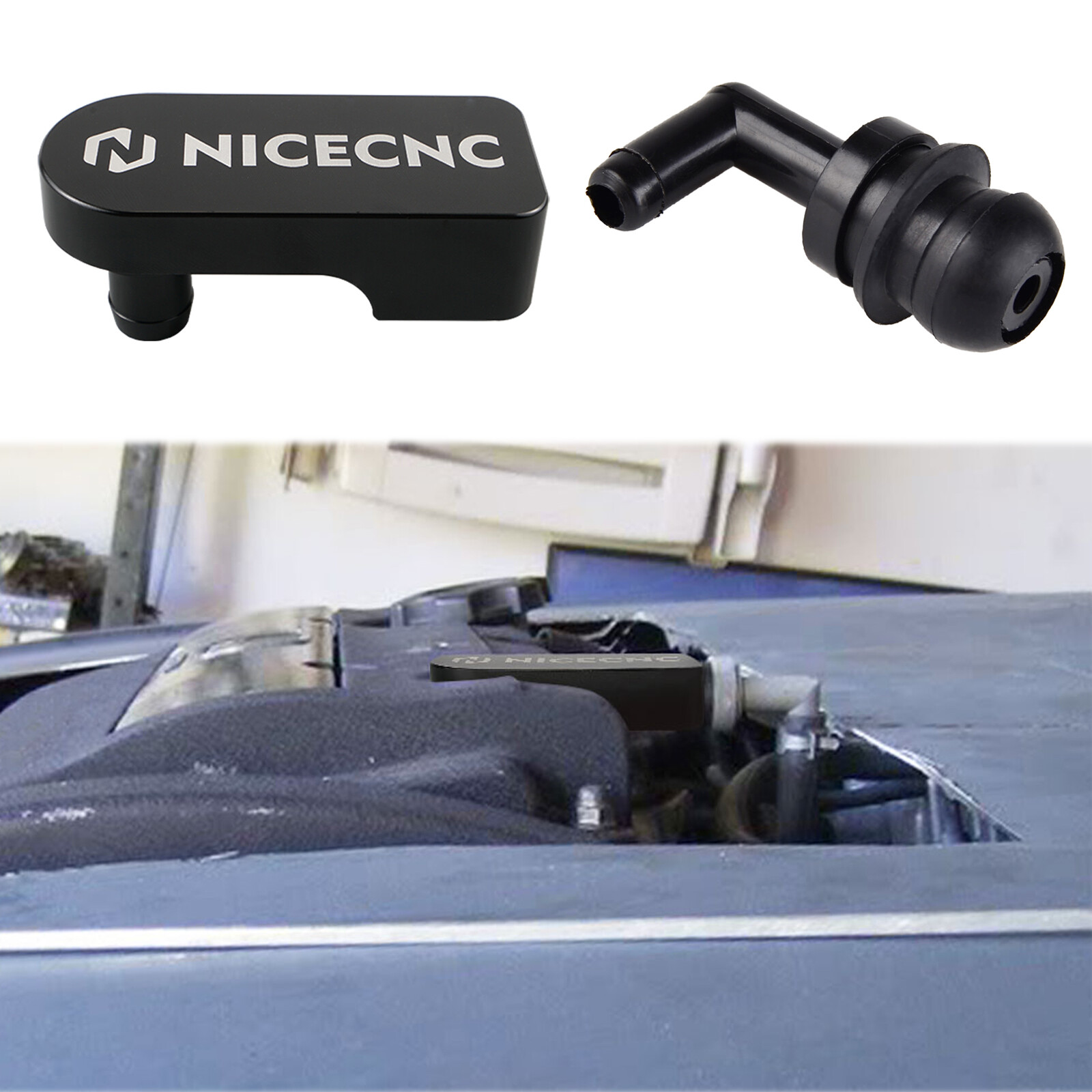 PCV Valve Grommet & Fitting Adapter Extension For Honda H22A4 H23A F20B ...