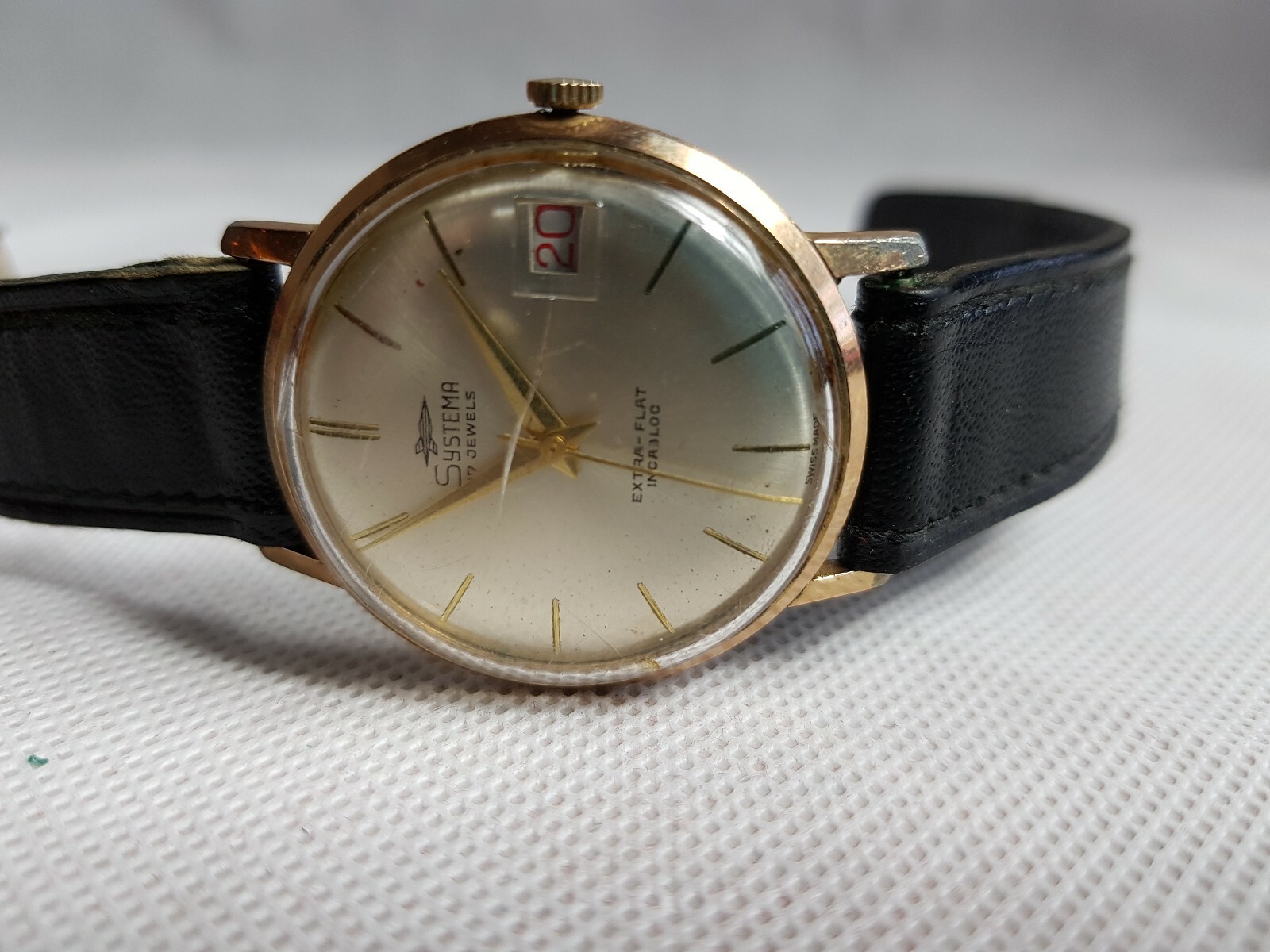 Rare Vintage Systema 17 Jewels Extra Flat Incabloc Swiss Made Watch | eBay