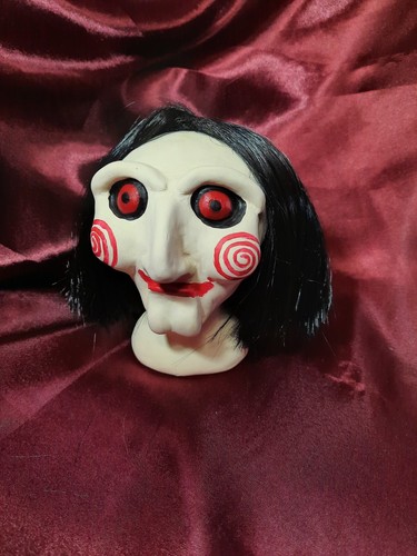 Jigsaw, Billy Puppet, Hand-Sculpted Ceramic Bust, OOAK, Sculpture ...