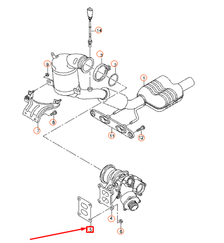 AUDI A1 8X Exhaust Manifold Gasket 06L253039 NEW GENUINE | eBay