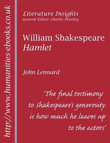 Reading Shakespeare's Hamlet by John Lennard (2008, Trade Paperback ...