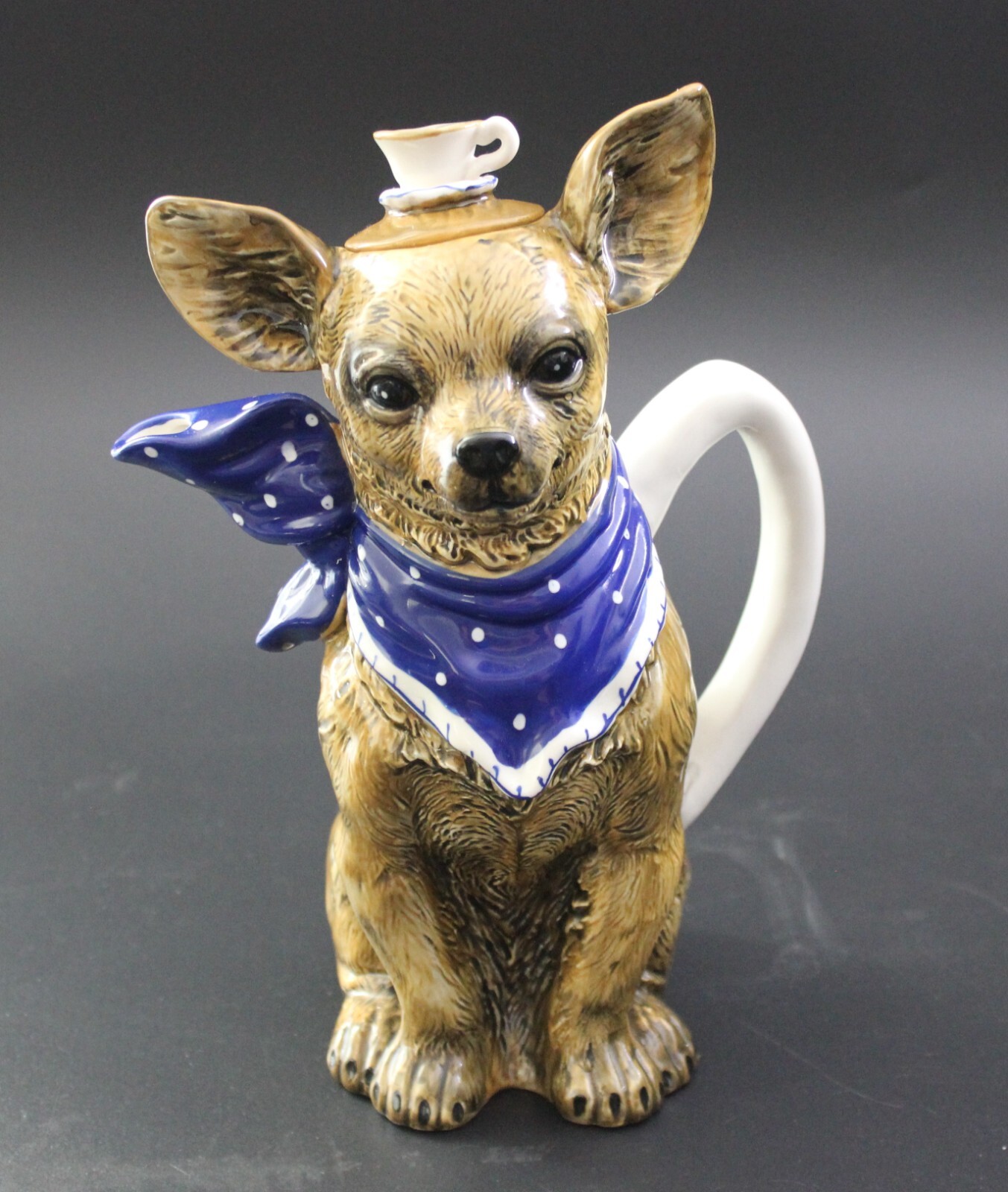 Blue Sky Clayworks Ceramic Chihuahua Tea Pot Tea With Diddy Heather ...