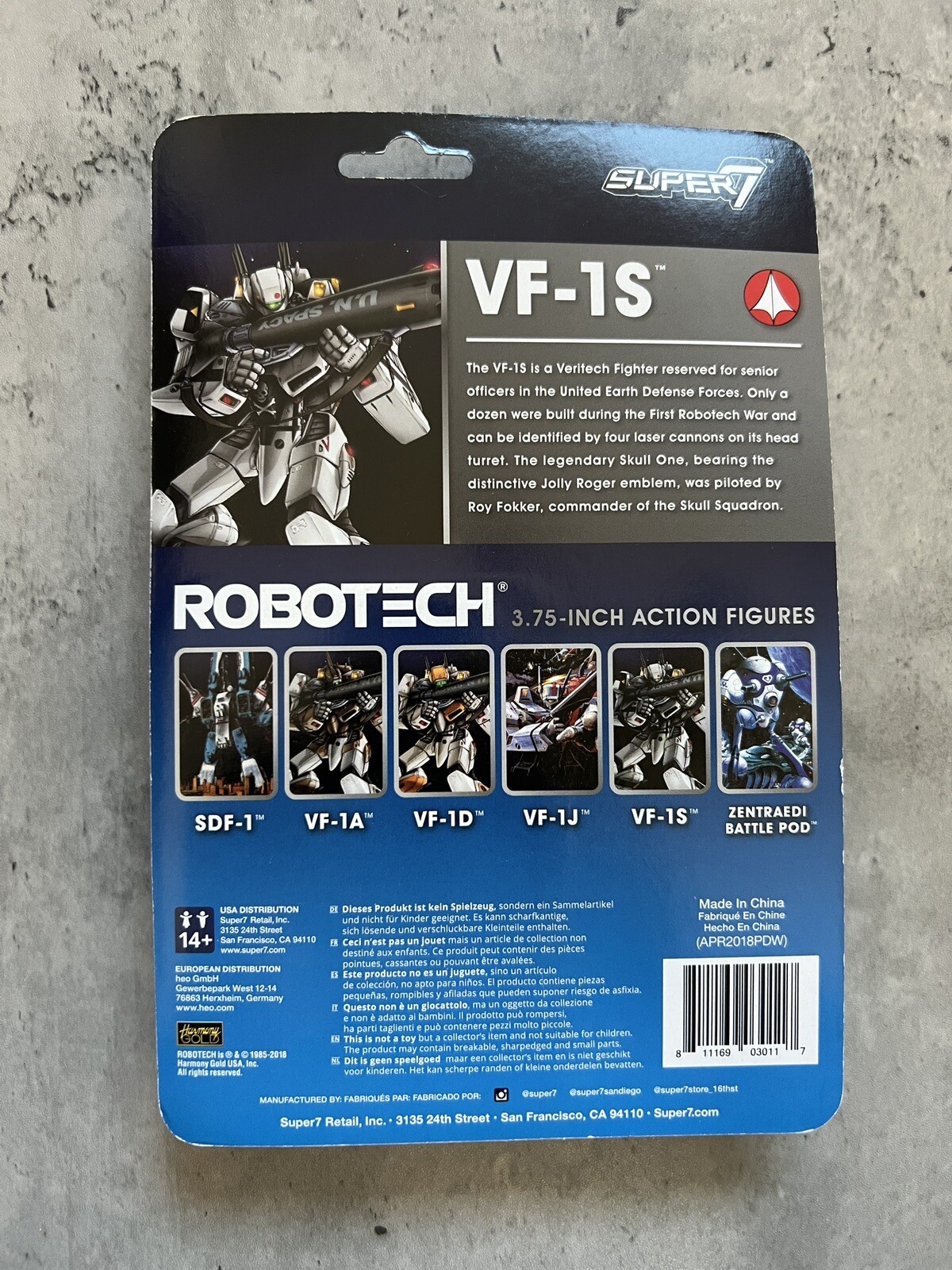 Robotech VF-1S 3 3/4-Inch ReAction Figure
