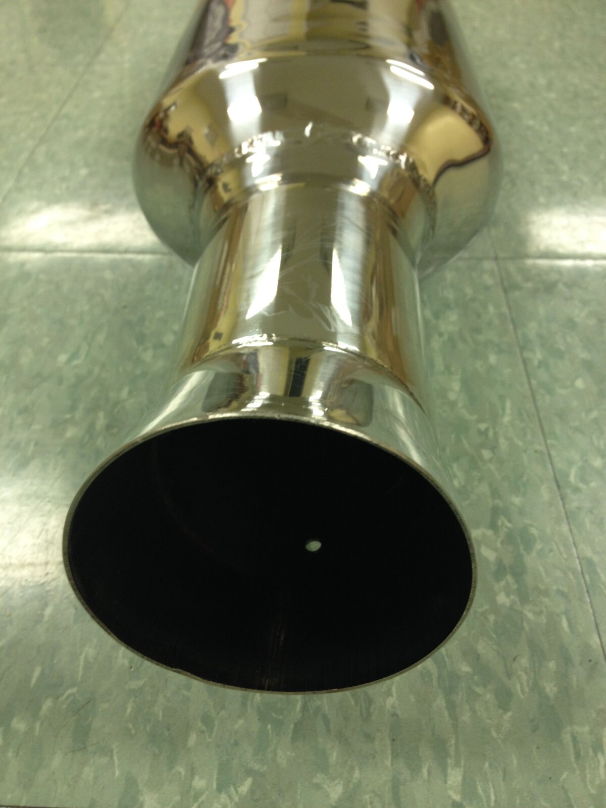 ROUND TIP HI PERFORMANCE SPORT RACING EXHAUST MUFFLER M-P-16 | eBay