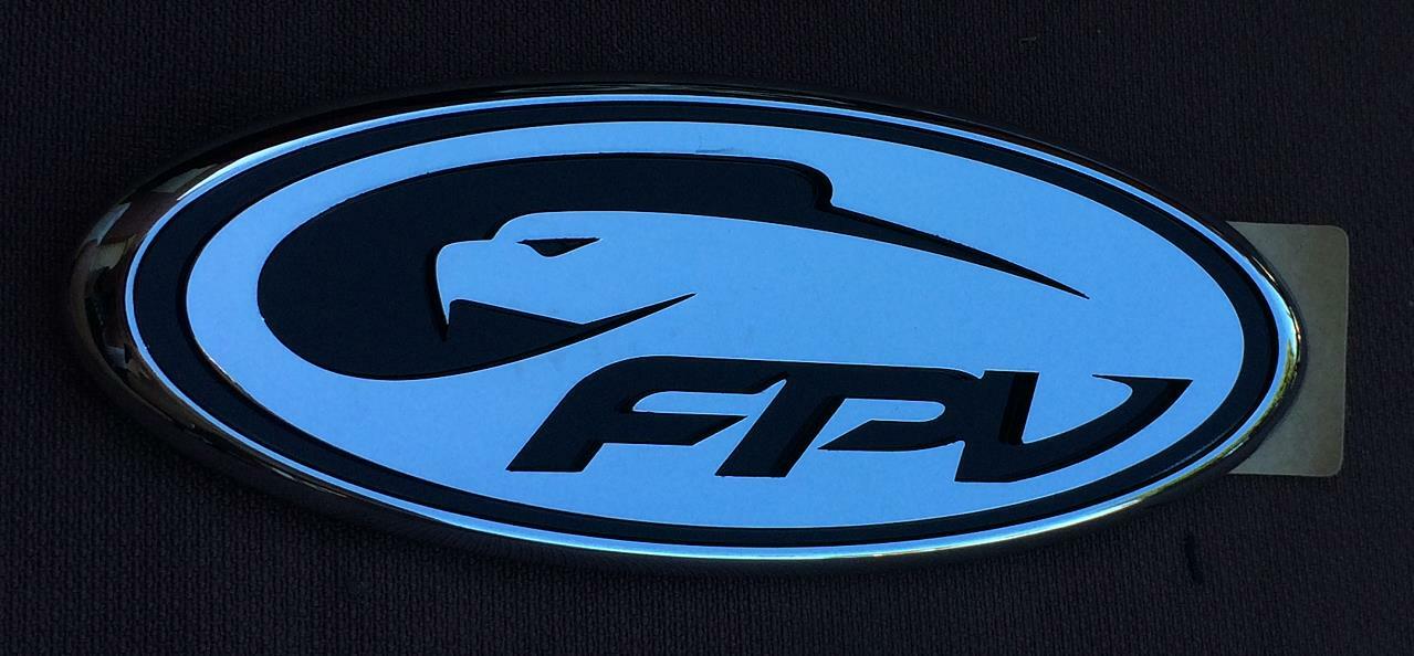 Ford FG FPV F6 GT GTP GT-P Boot Tailgate FPV Oval Badge Emblem ...