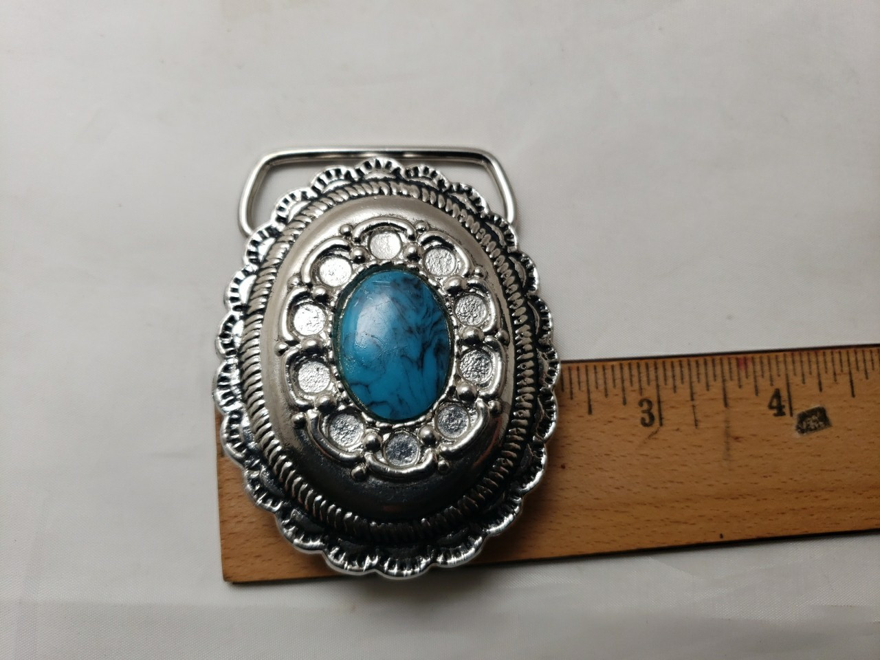 Western Style imitation Turquoise Stone Belt Buckle 162 | eBay