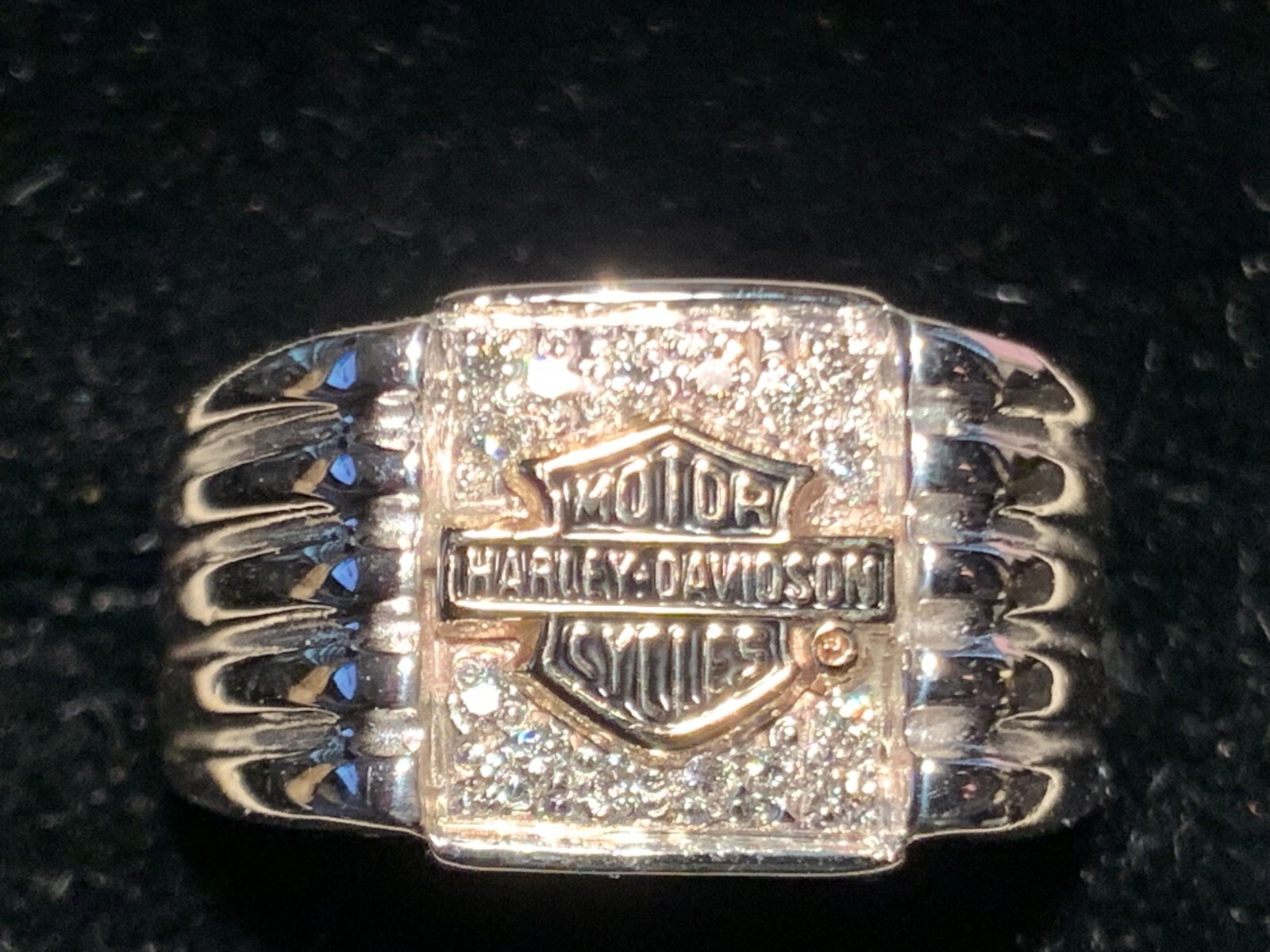 Harley Davidson Diamond motorcycle ring, size 9.75 , … - Gem