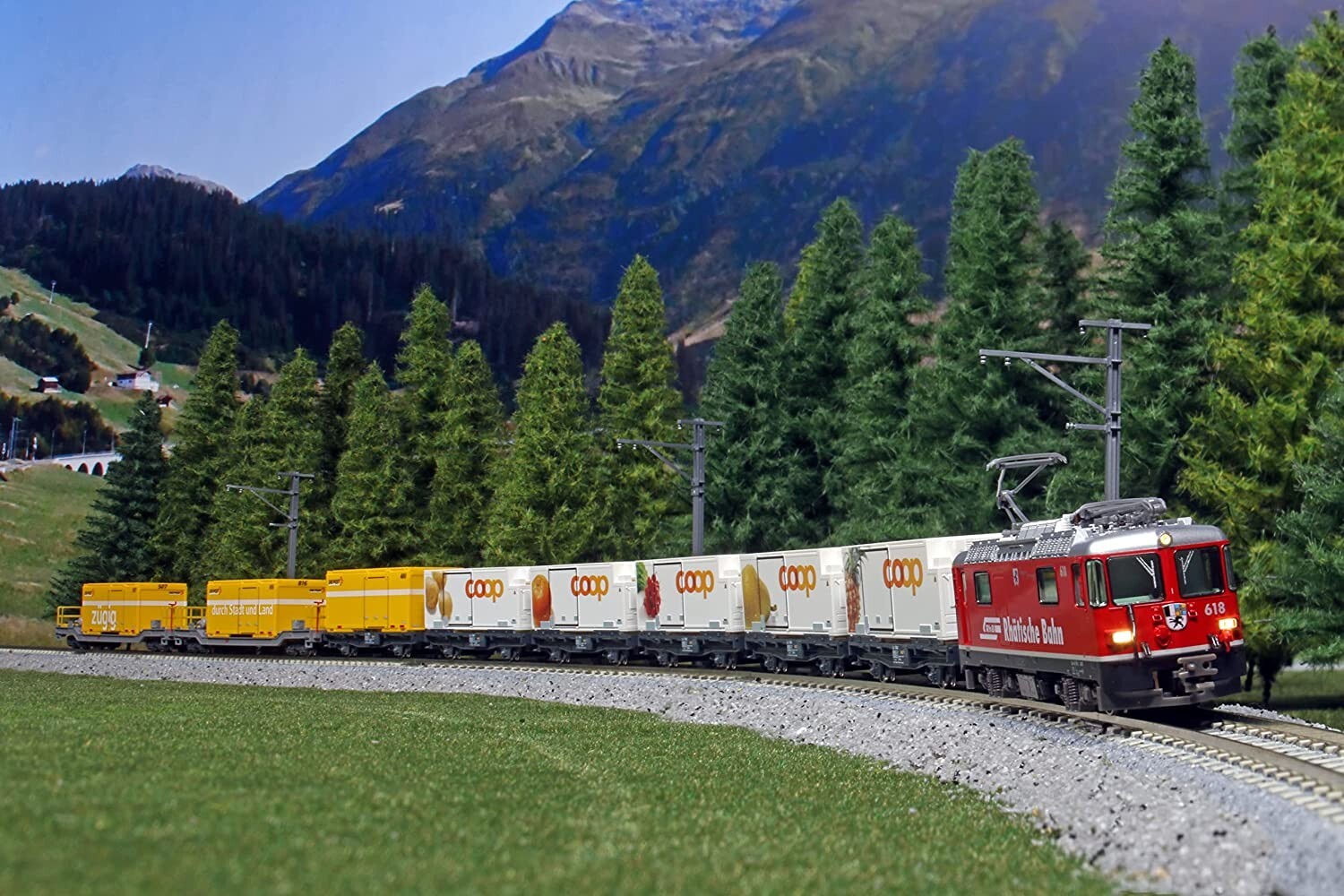 Kato N Scale 3102-3 Alpine Locomotive Ge4/4-II RhB Bergün/Bravuogn ...