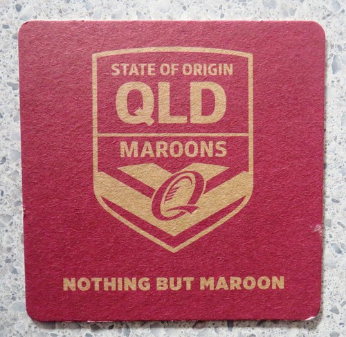 XXXX RUGBY Beer Coaster: STATE OF ORIGIN - QLD MAROONS | eBay Australia