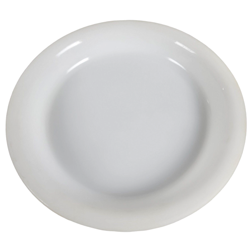 Federal Oven Ware White Milk Glass Deep Plate Dish 1" Sides 9" Round ...