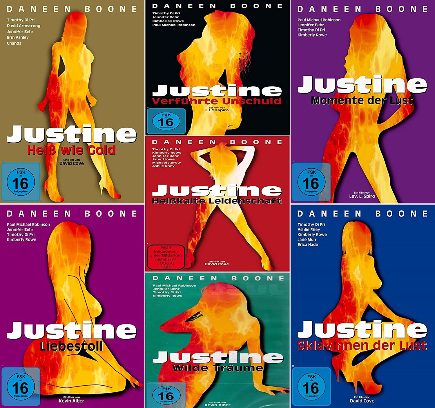 7x Daneen Boone - Justine - Slaves of Desire HOT LIKE GOLD Wild Dreams DVD New | eBay