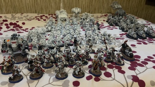 Warhammer 40k Space Marine White Scars Army. Lot With Tons Of Bits And ...