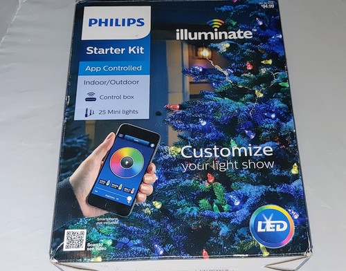 Philips Illuminate LED 25 Mini-Light Show Customize Multicolor Starter ...